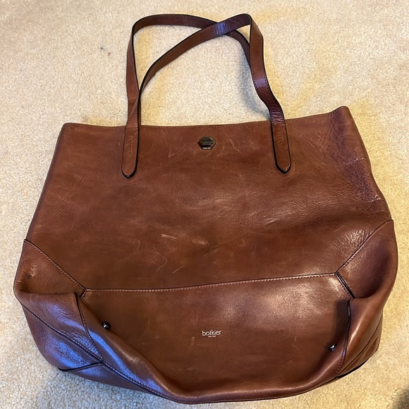 Botkier | Bags | Botkier Chocolate Brown Leather Tote Bag | Poshmark
